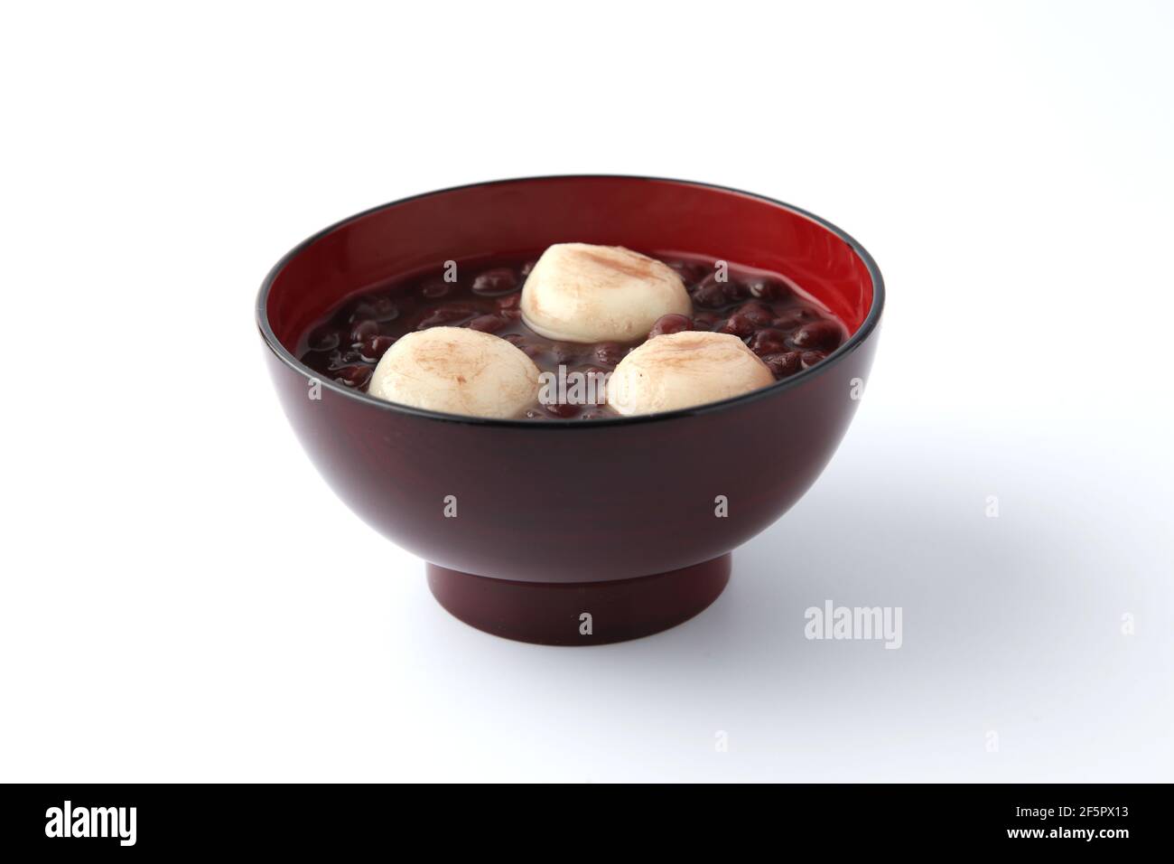 zenzai sweet red bean soup isolated on white background Stock Photo - Alamy