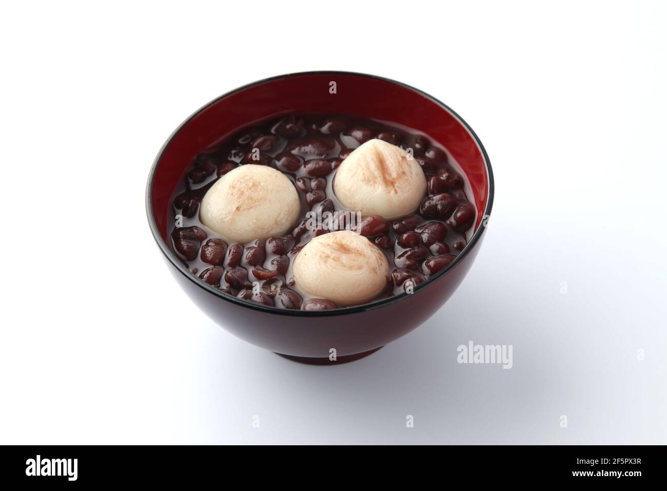 zenzai sweet red bean soup isolated on white background Stock Photo - Alamy