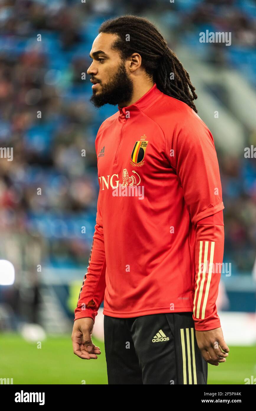 Saint Petersburg, Russia – November 16, 2019. Belgium national football ...