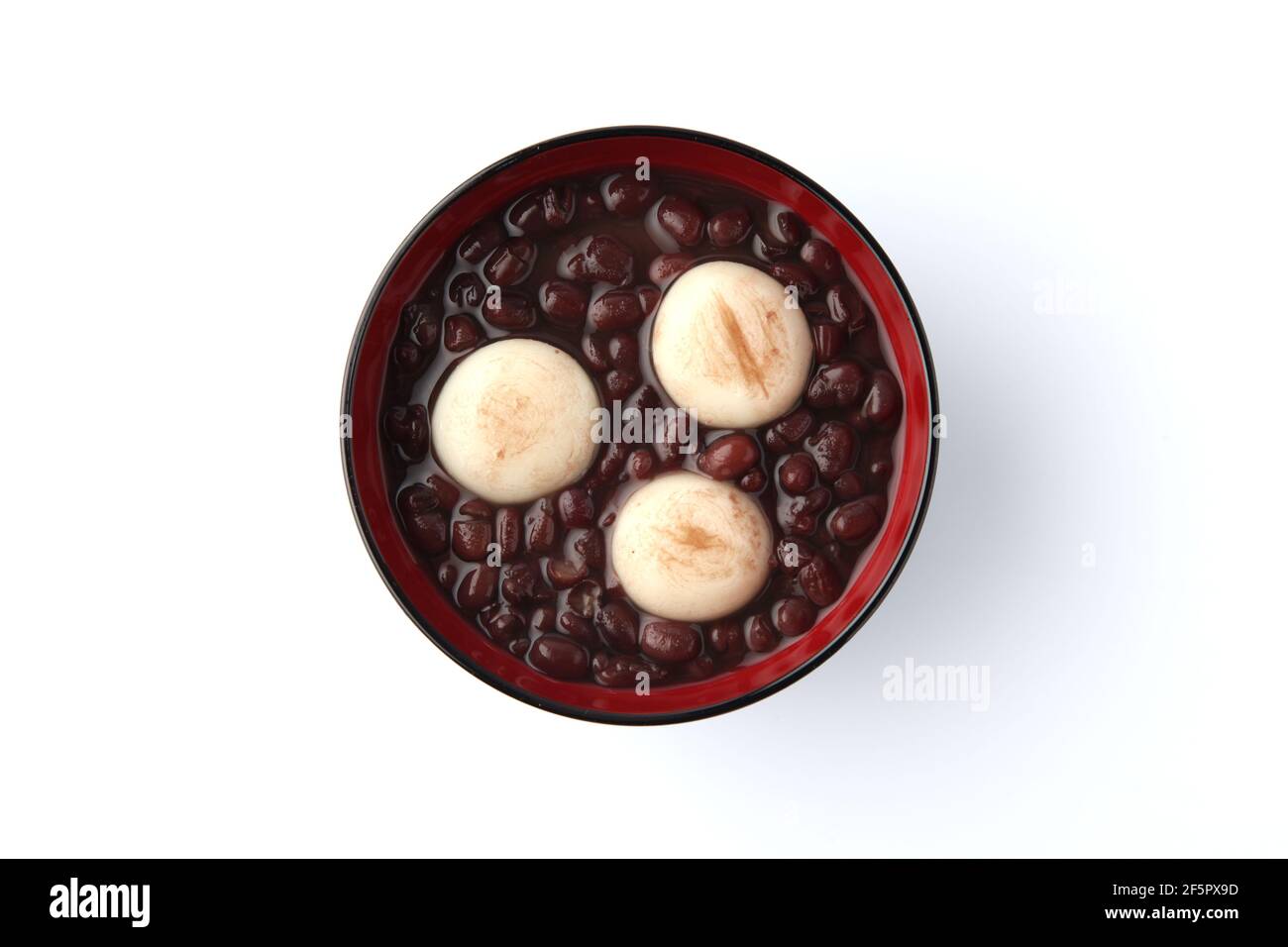 zenzai sweet red bean soup isolated on white background Stock Photo - Alamy