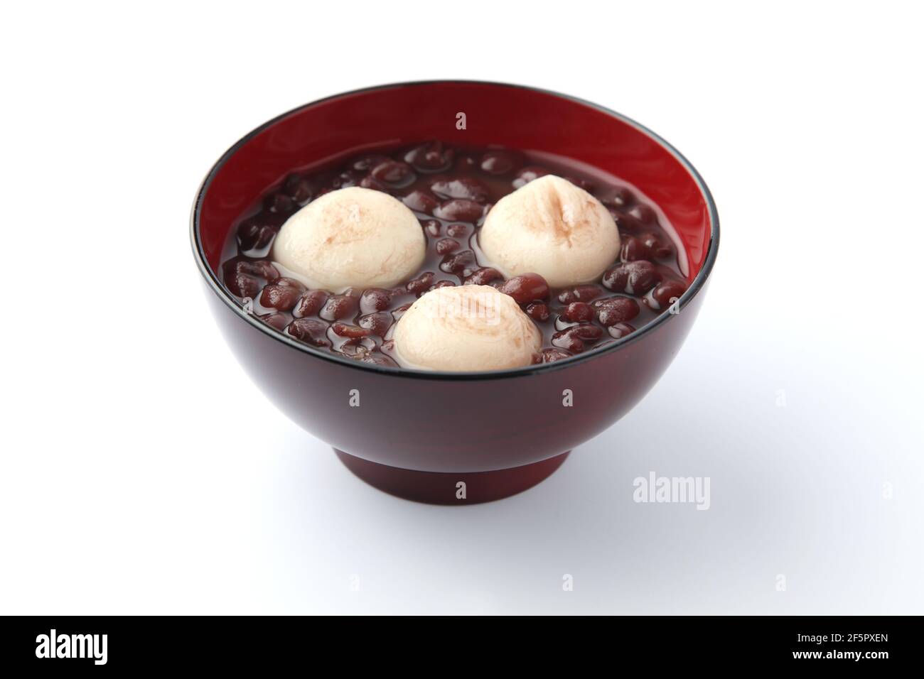 zenzai sweet red bean soup isolated on white background Stock Photo - Alamy