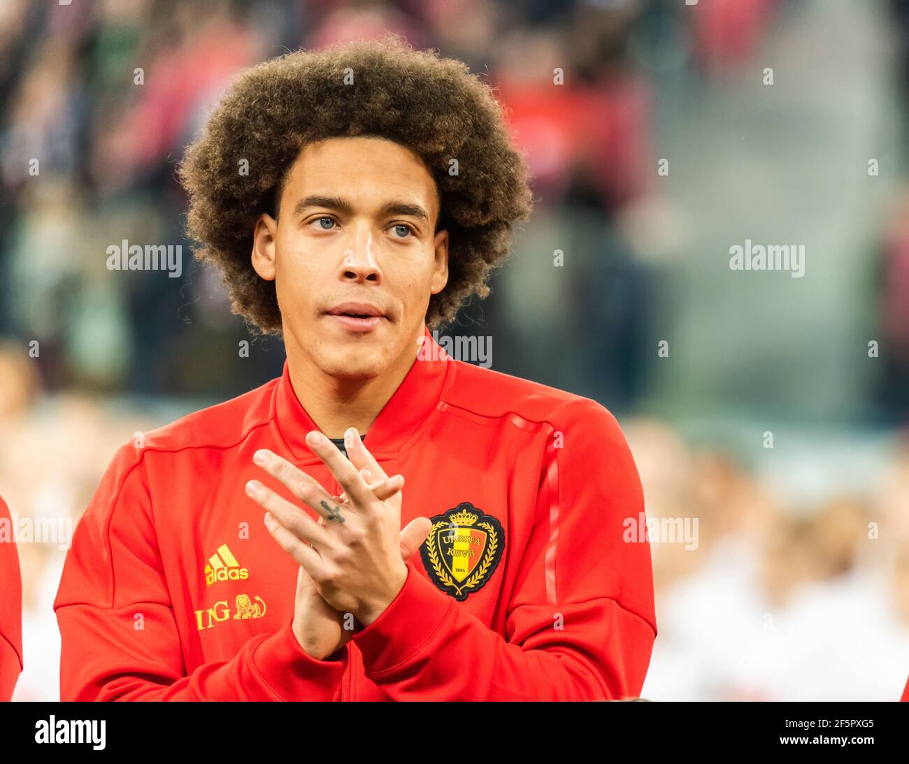 Saint Petersburg, Russia – November 16, 2019. Belgium national football ...