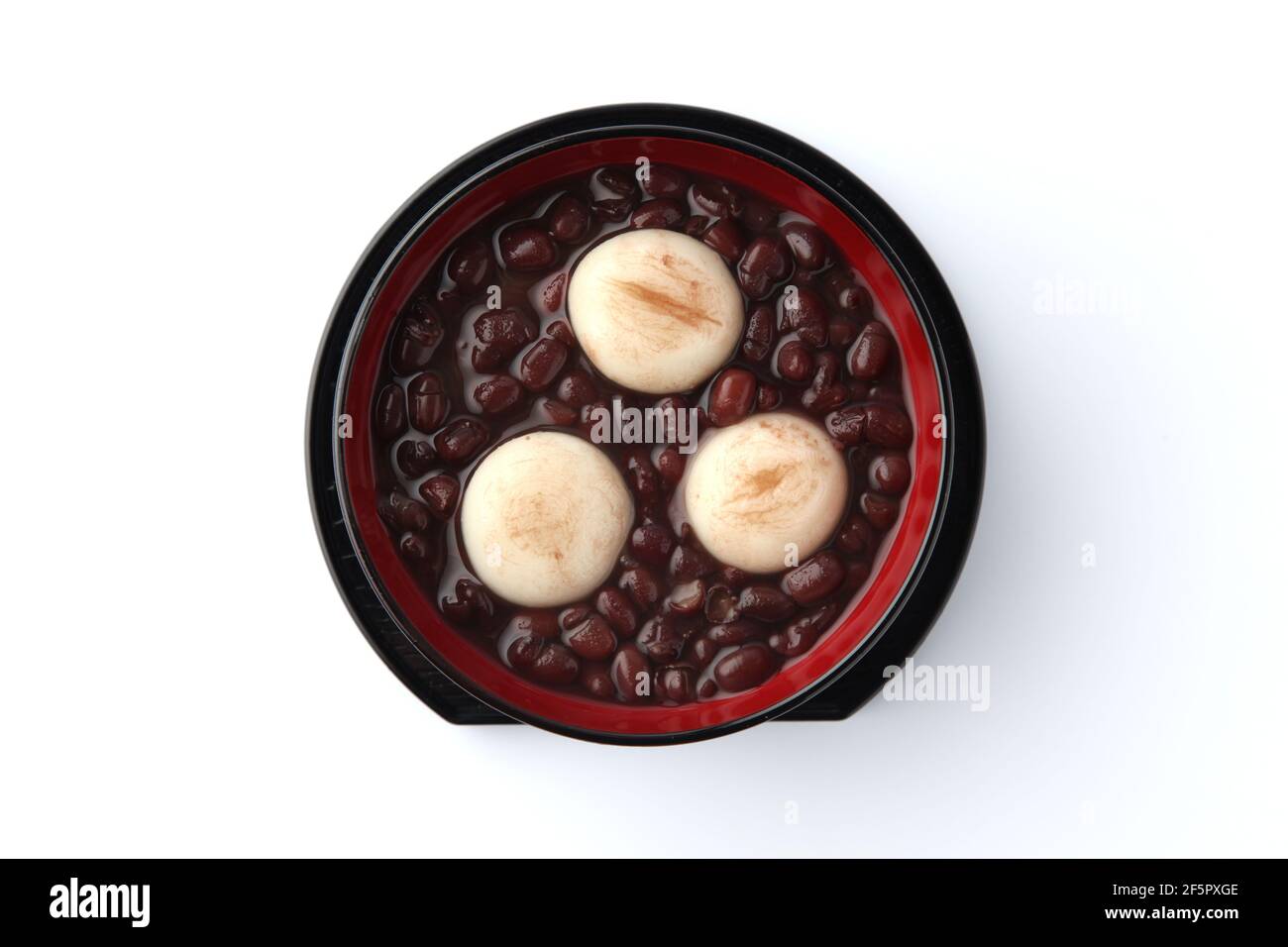 zenzai sweet red bean soup isolated on white background Stock Photo - Alamy