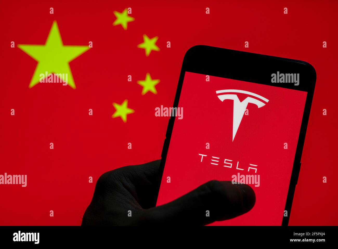 Tesla flag hi-res stock photography and images - Alamy