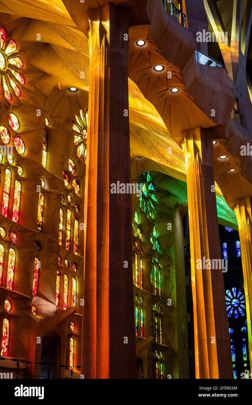 Basílica de la Sagrada Familia; (Basilica of the Holy Family),architect ...