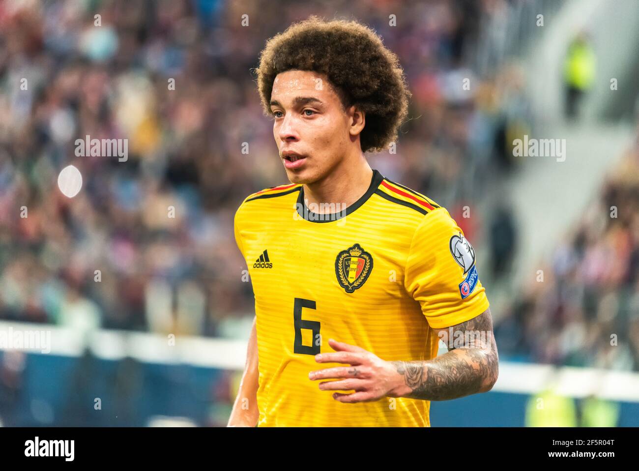 Saint Petersburg, Russia – November 16, 2019. Belgium national football ...