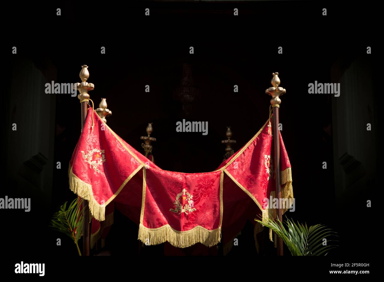 Holy Week. Traditional Catholic celebrate Palm Sunday. Christian faith ...