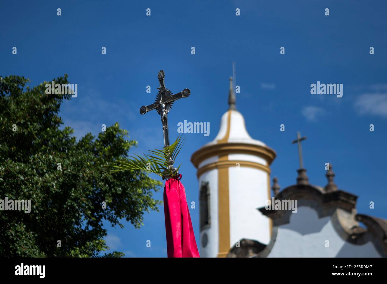 Holy Week. Traditional Catholic celebrate Palm Sunday. Christian faith ...