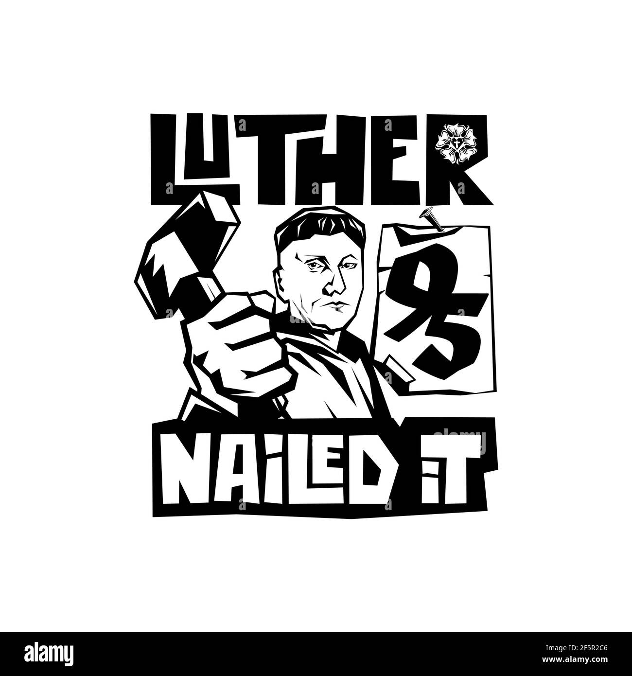 Martin Luther. 95 theses of the reformation of the church. Wittenberg ...