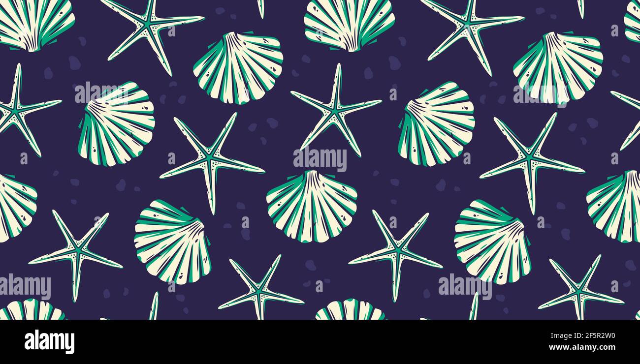 Starfish Pattern Wallpaper