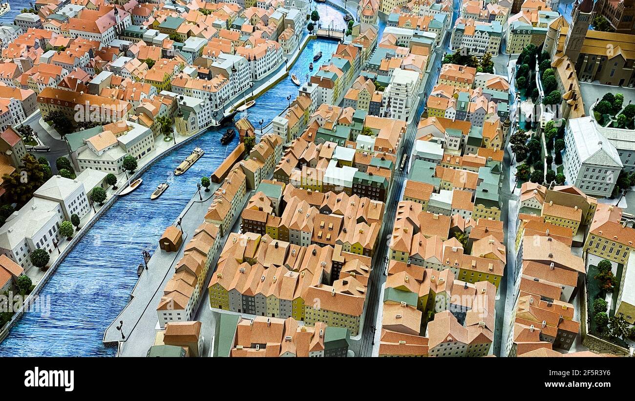 KALININGRAD, RUSSIA .Historical model of the city of Kaliningrad Stock ...