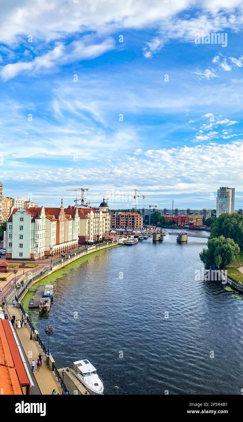 Aerial view of a Kaliningrad, former Koenigsberg, Russia Stock Photo ...