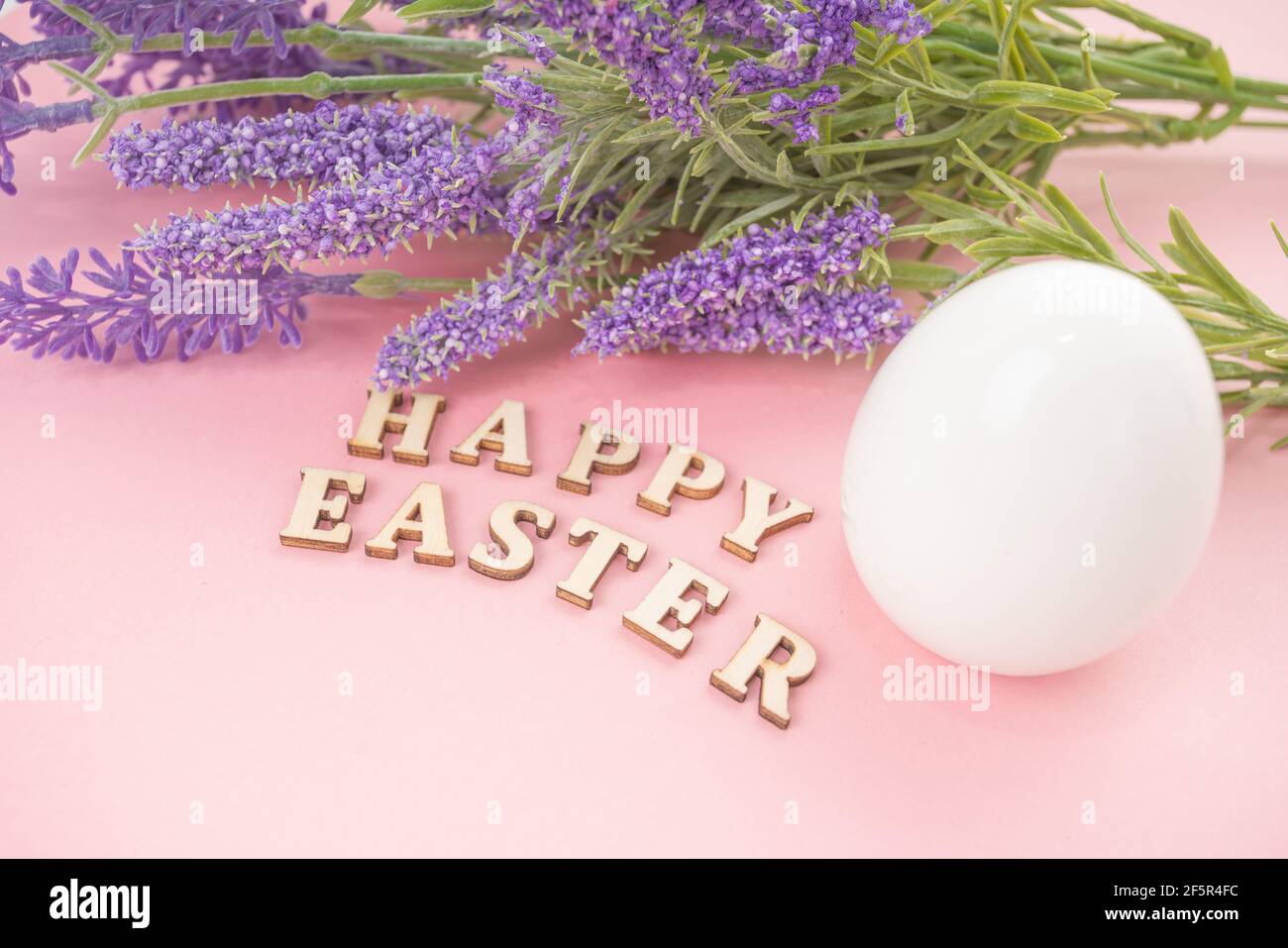 white egg for easter. happy easter Stock Photo - Alamy