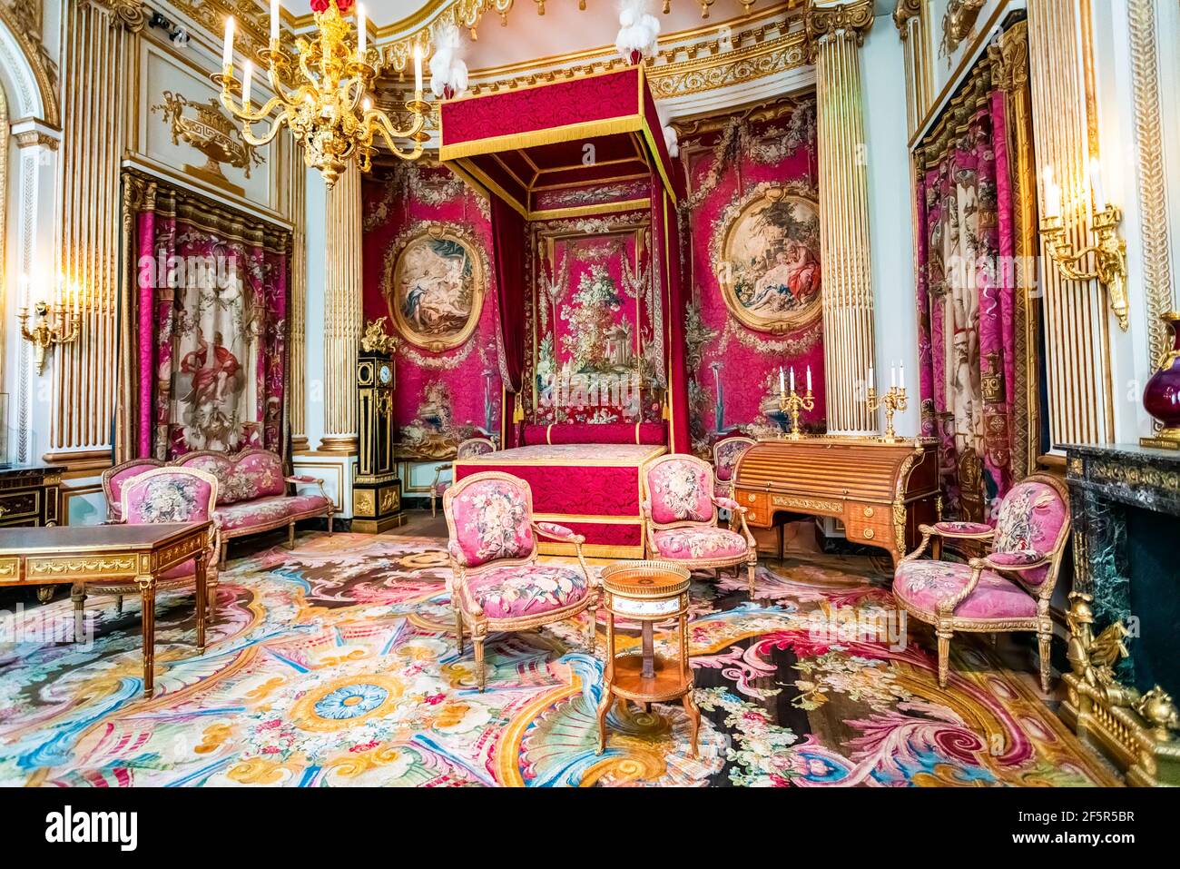 PARIS, FRANCE - February 15, 2018: Apartments of Napoleon III. The ...