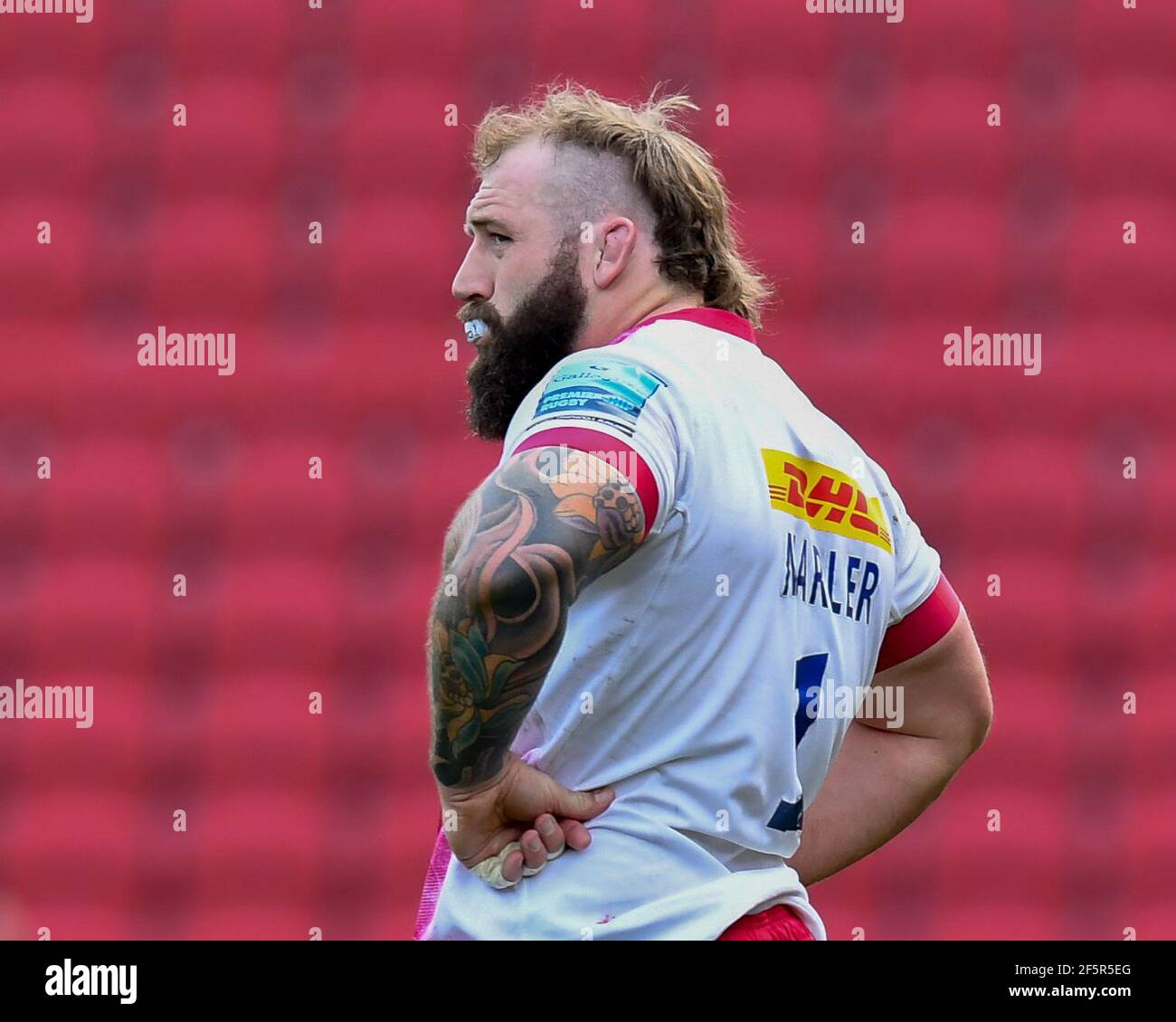 Bristol, UK. 27th Mar, 2021. Joe Marler of Harlequins in action during ...