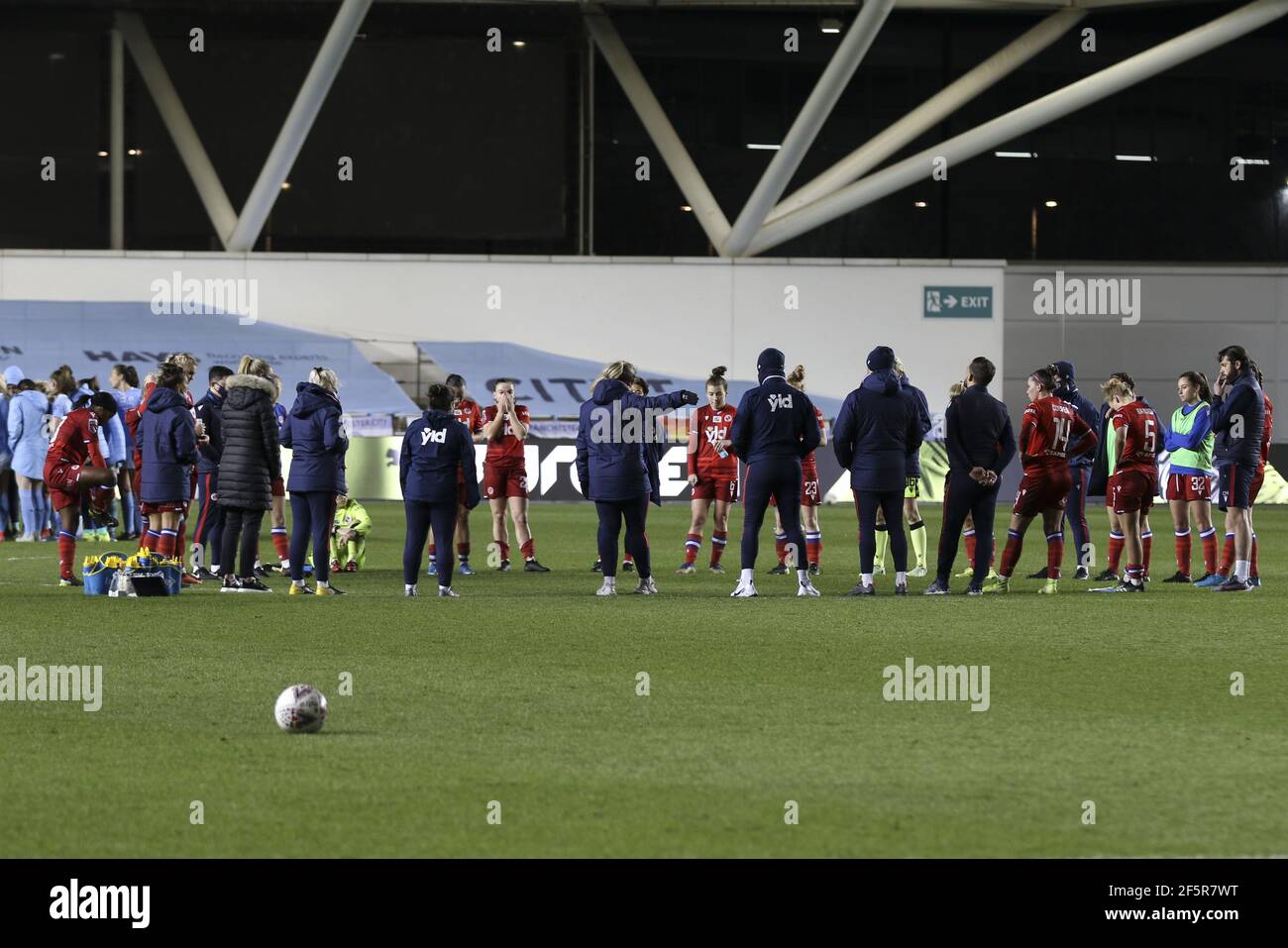 Manchester city academy huddle hi-res stock photography and images - Alamy