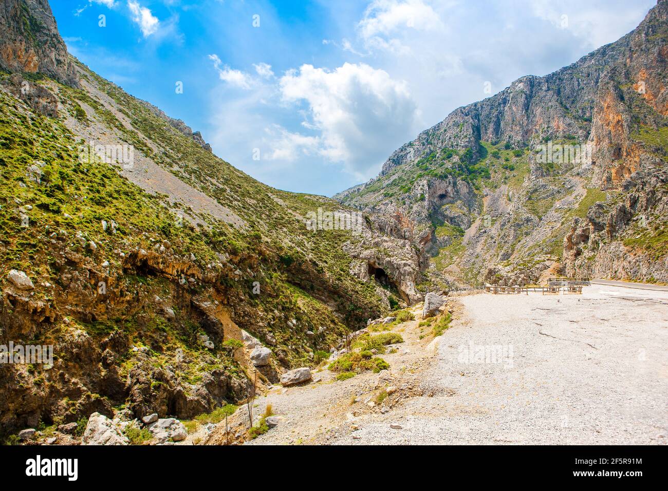 The Samaria Gorge, a National Park of Greece in southwest Crete Stock ...