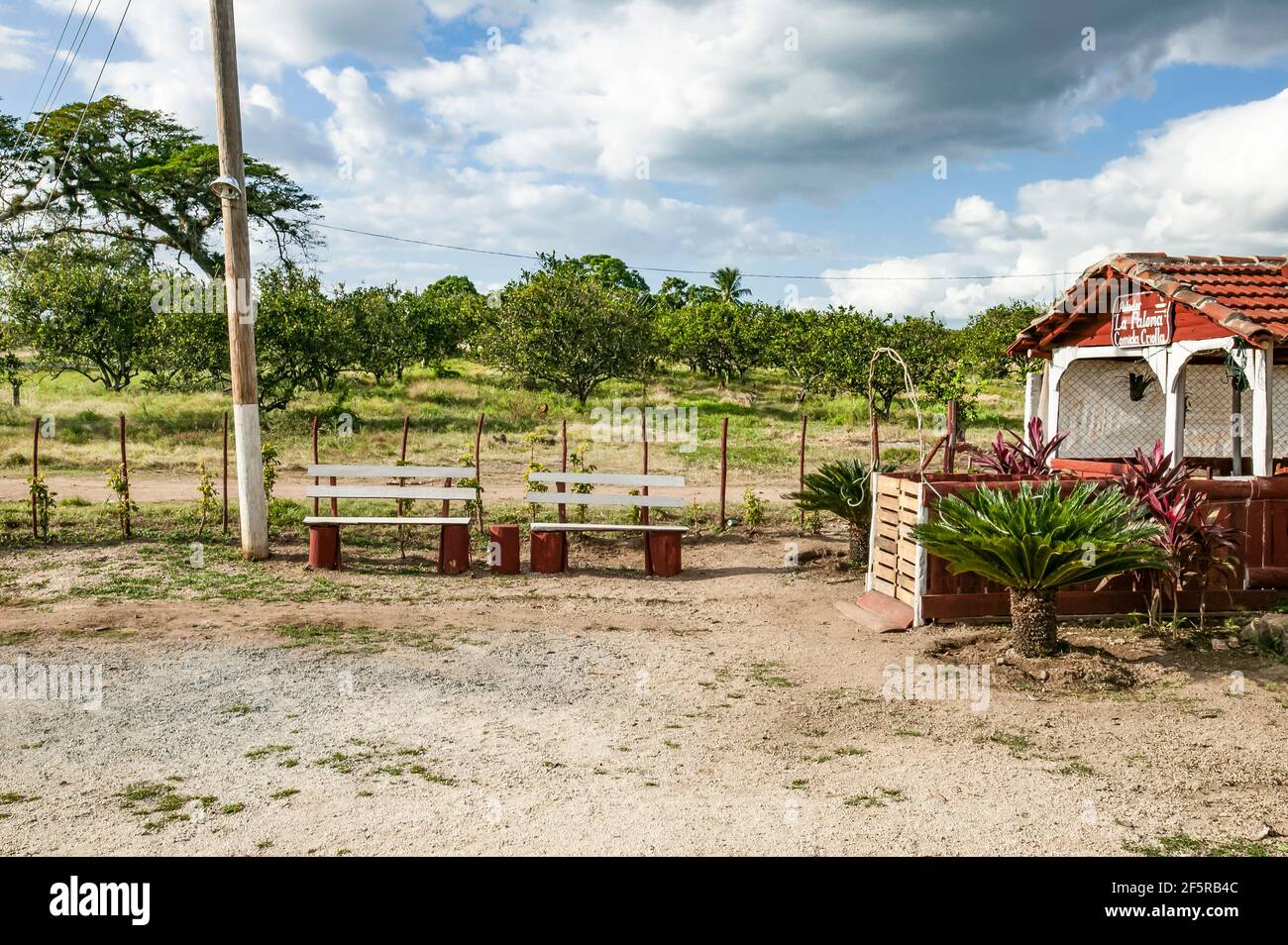 Farm house restaurant in rural Cienfuegos Province, Cuba Stock Photo ...