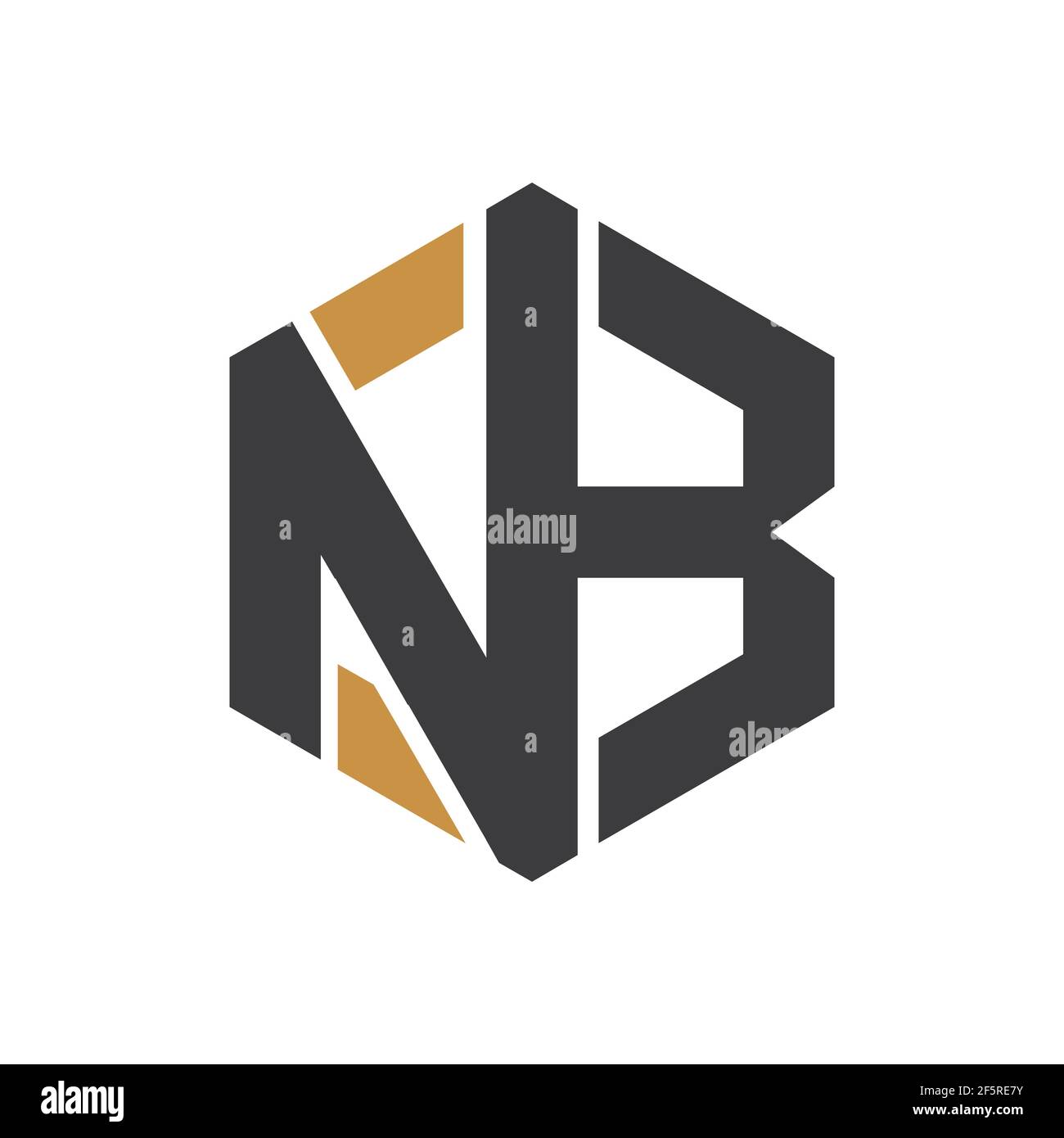 Initial bn letter logo vector template design. Creative abstract letter ...