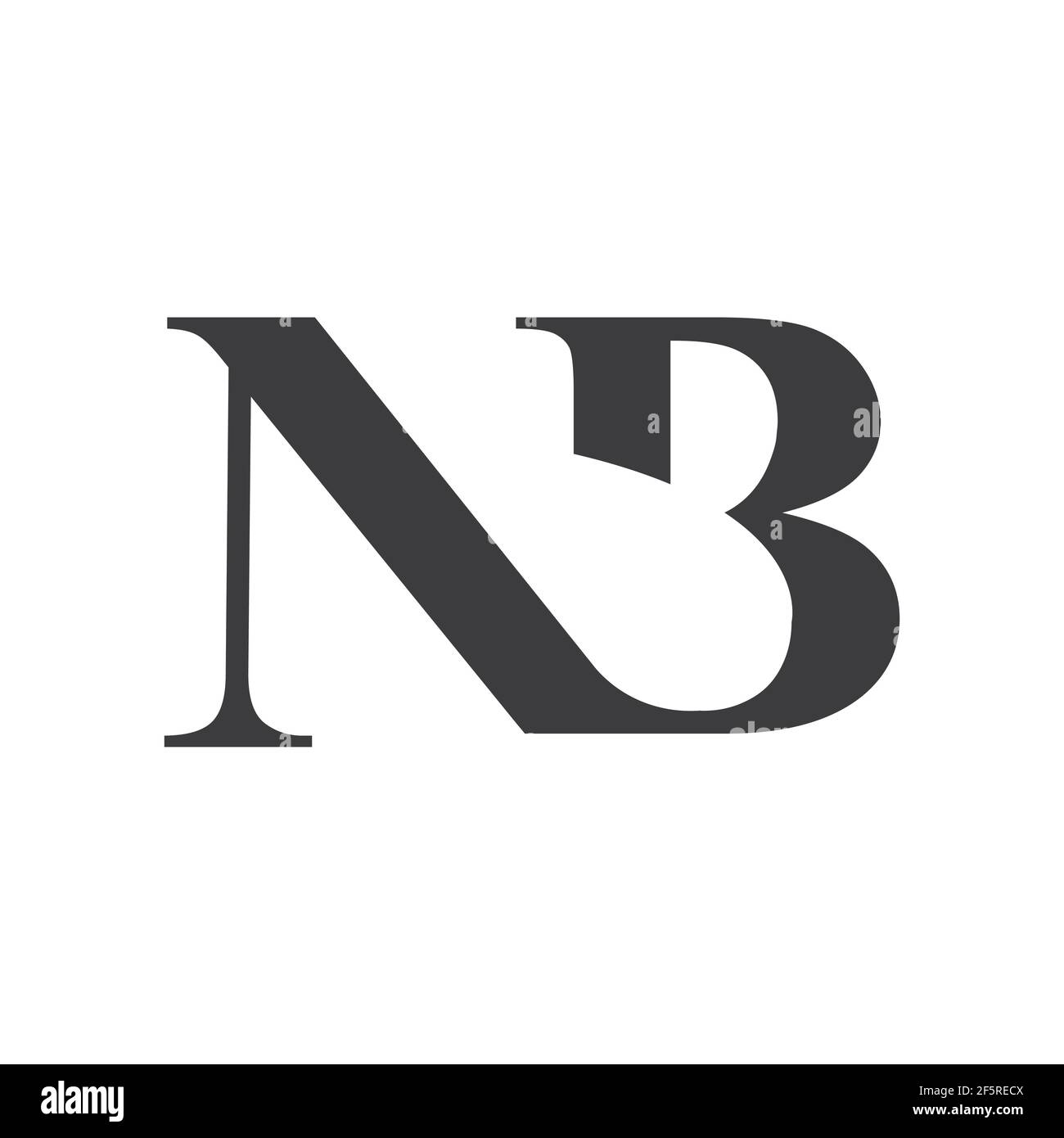 Initial bn letter logo vector template design. Creative abstract letter ...