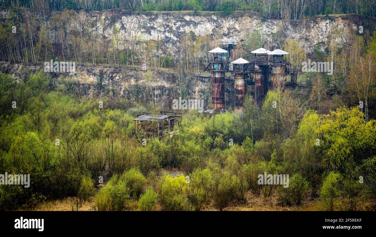 Liban quarry, Krakow, Poland, where the Nazi labour camp was during ...