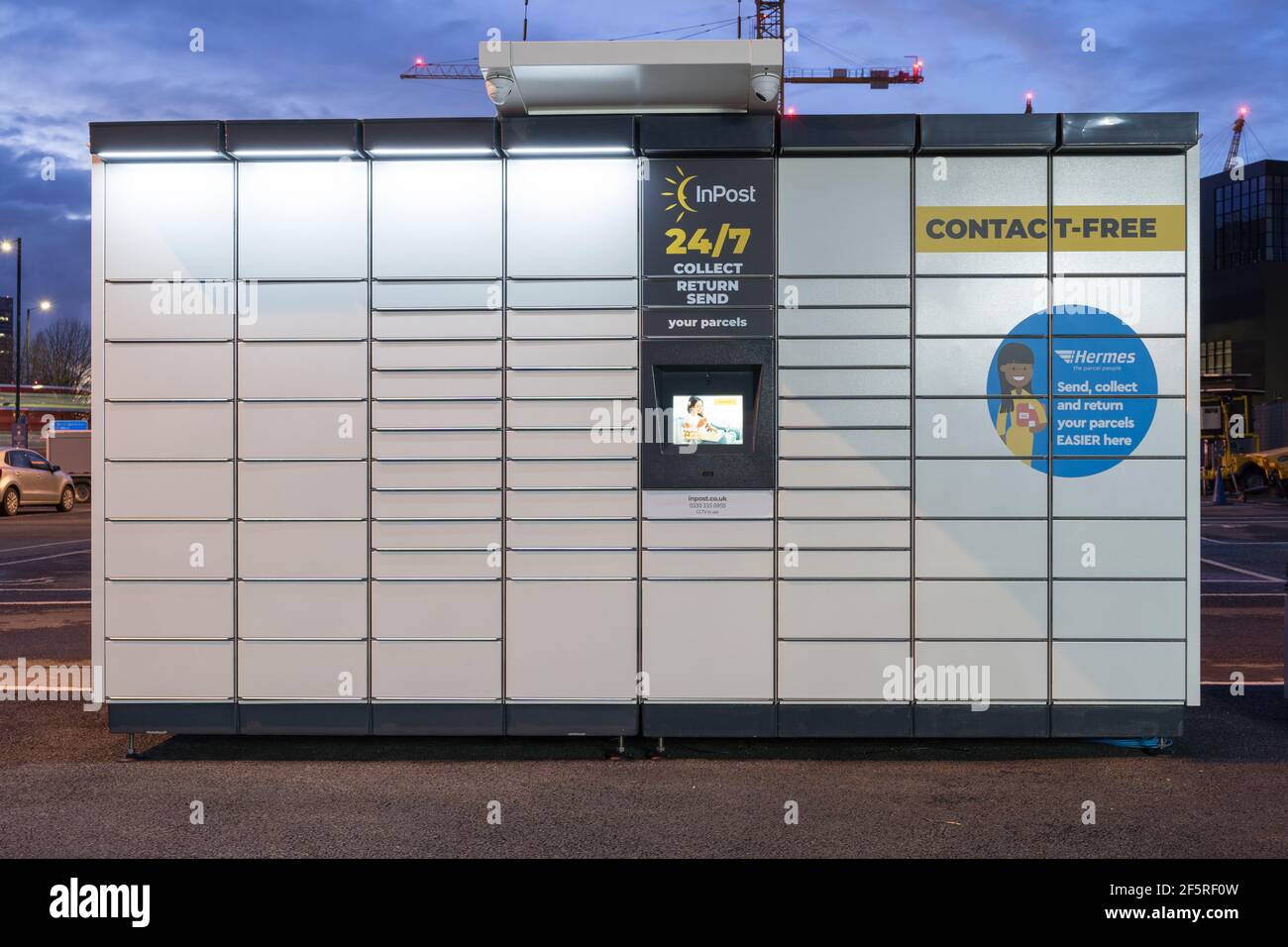 Inpost locker where you can collect, return and send parcels, on ...