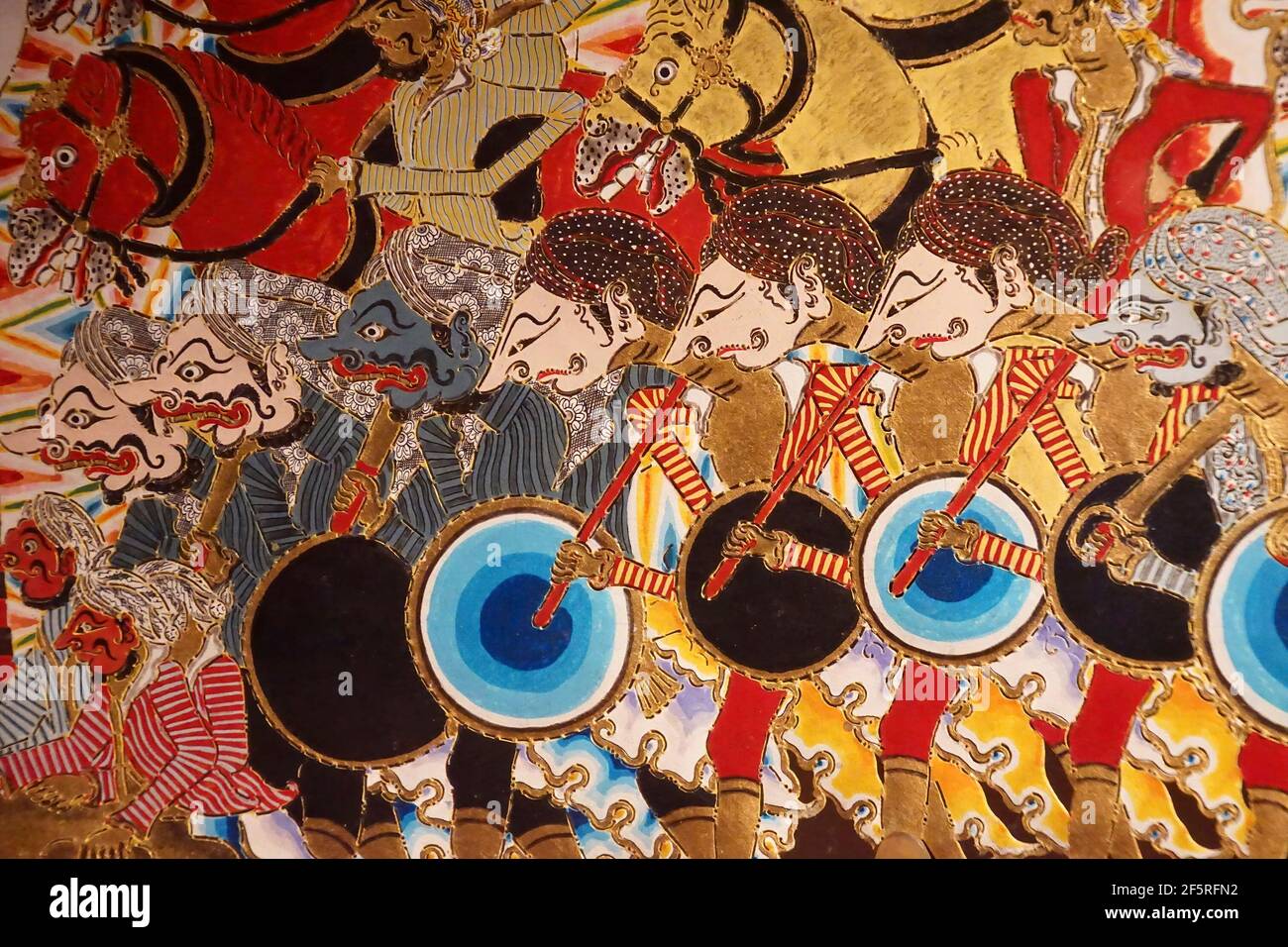 AMSTERDAM, NETHERLANDS - DEC 12, 2018 - Wayang puppets of Dutch ...