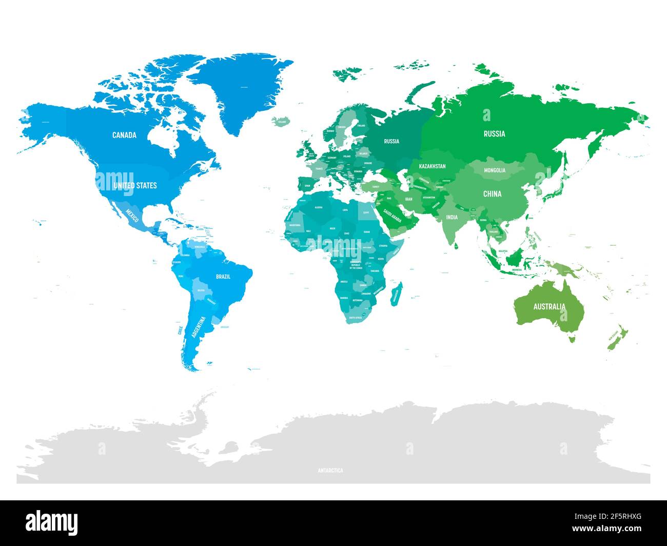 Detailed Coloured World Map High Resolution Stock Photography and ...