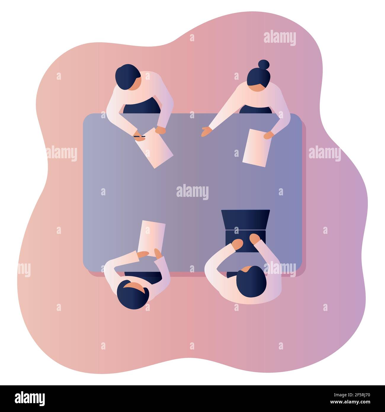 Boardroom men table Stock Vector Images - Alamy