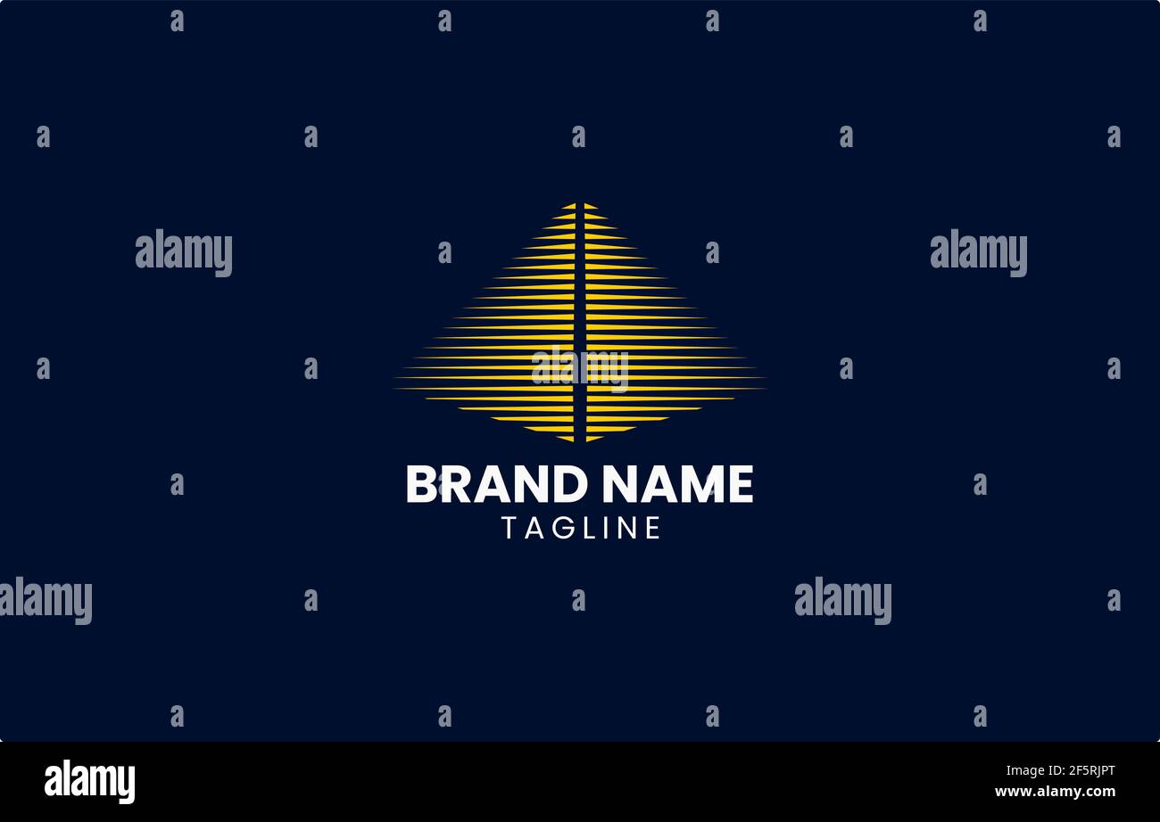 Pyramid Speed Line Logo Design Vector Template suitable for tourism ...