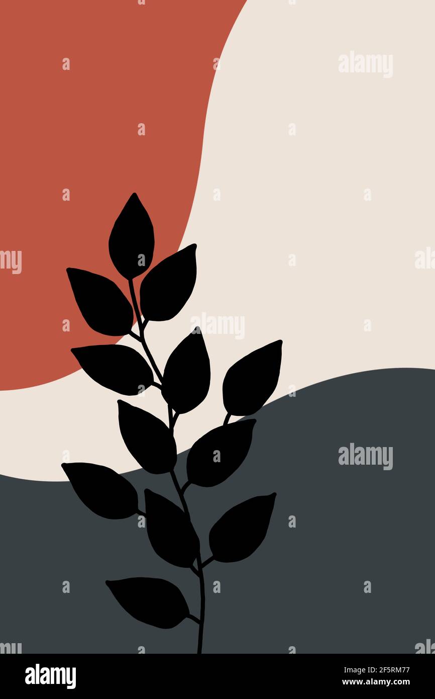 Minimalist Printable Botanical Illustration .Plants Illustration. Home ...