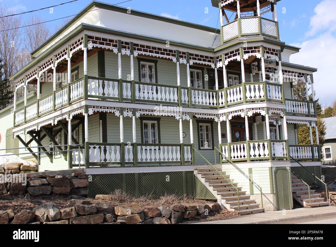an ancestral house actually inhabited by Louis Cyr and his family Stock ...