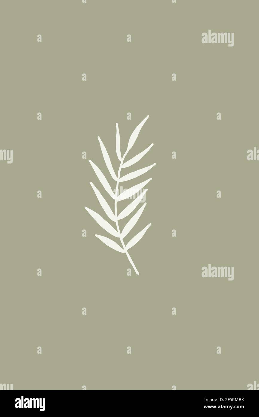 Minimalist Printable Botanical Illustration .Plants Illustration. Home ...