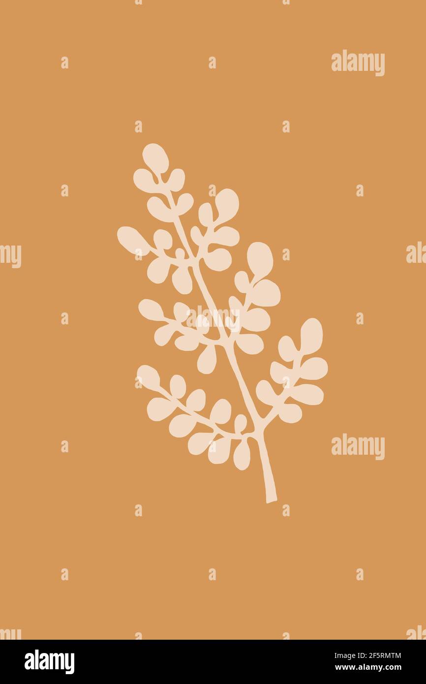 Minimalist Printable Botanical Illustration .Plants Illustration. Home ...