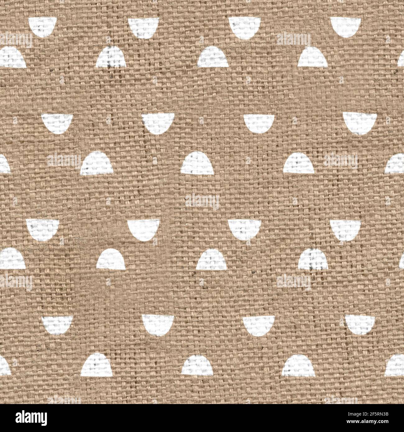 Seamless burlap with white paint pattern overlay Stock Photo - Alamy