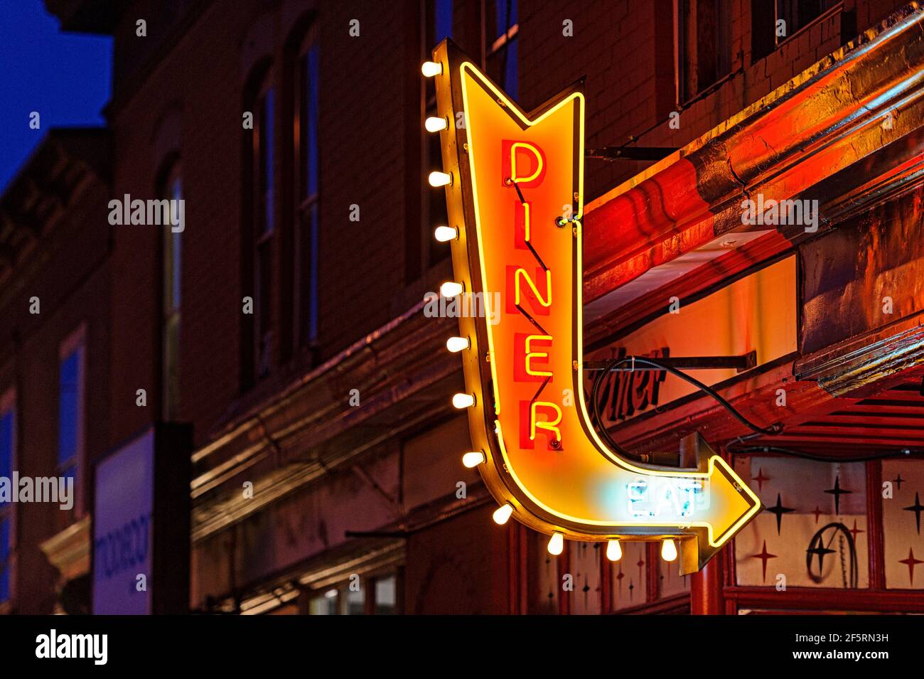 50's diner sign hi-res stock photography and images - Alamy