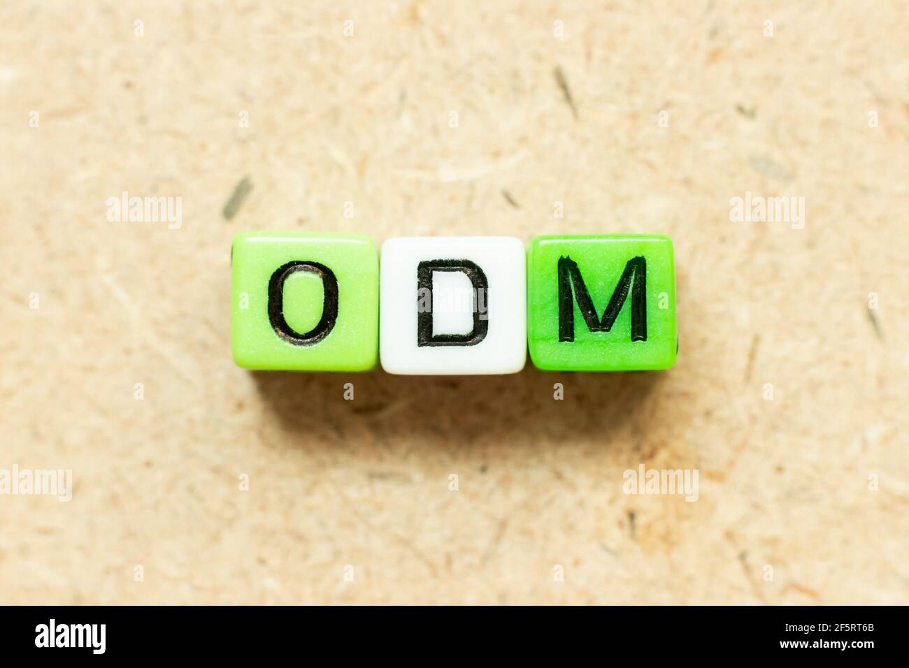 Color alphabet letter block in word ODM (Abbreviation of Original ...