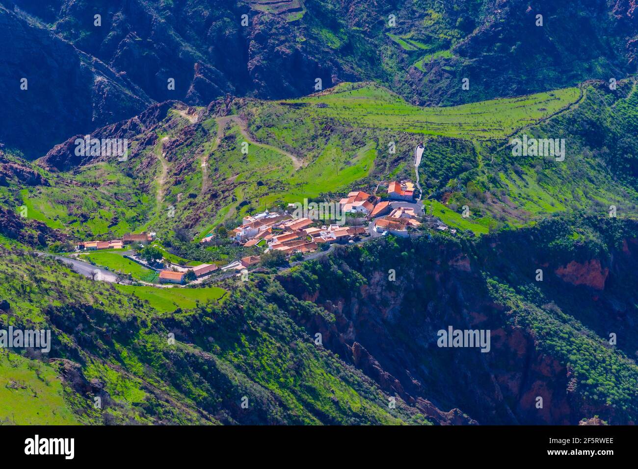 Baranco de Carrizal at Gran Canaria, Canary Islands, Spain Stock Photo ...