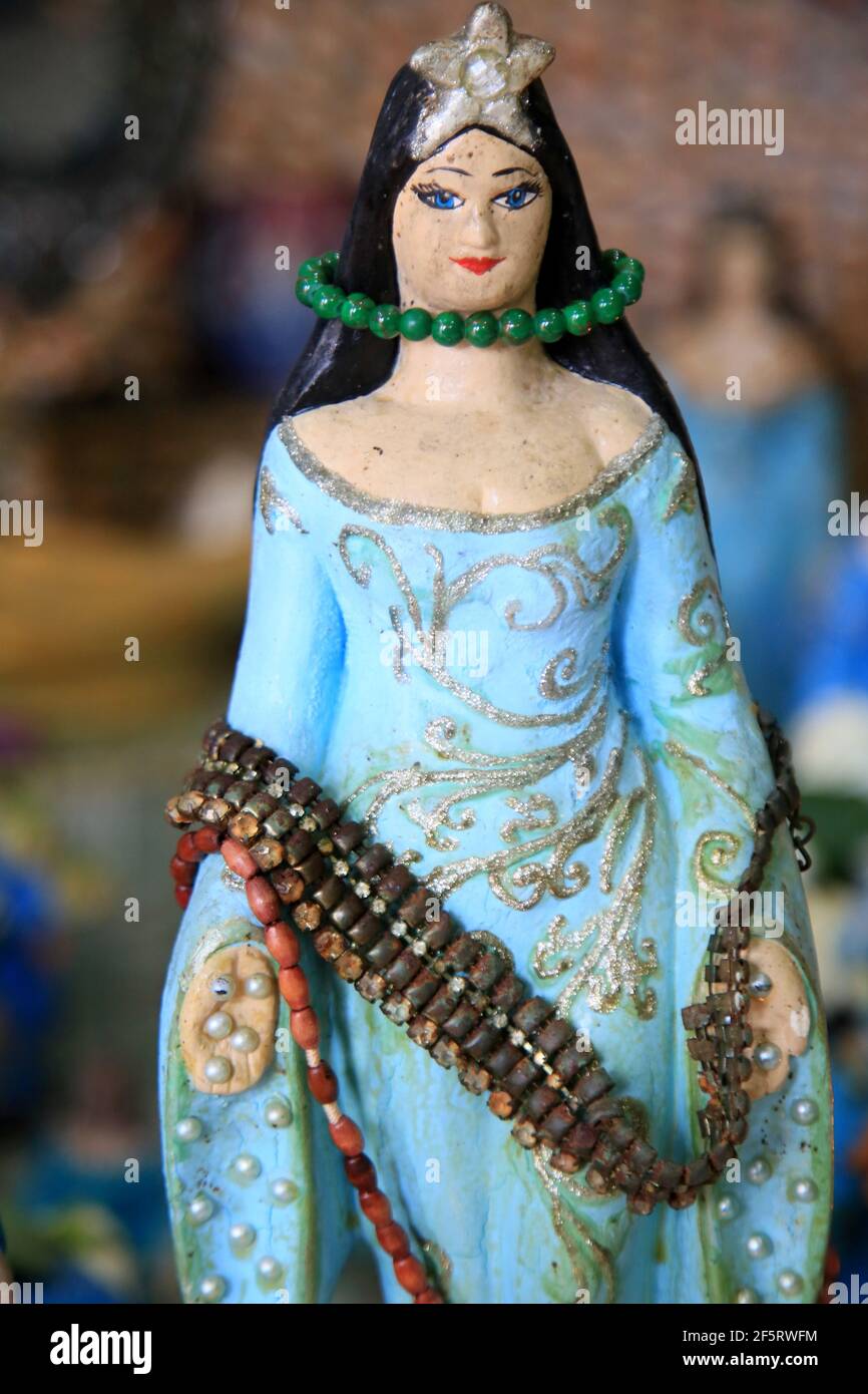 salvador, bahia, brazil - february 5, 2021: image of the orixiá Yemanja ...