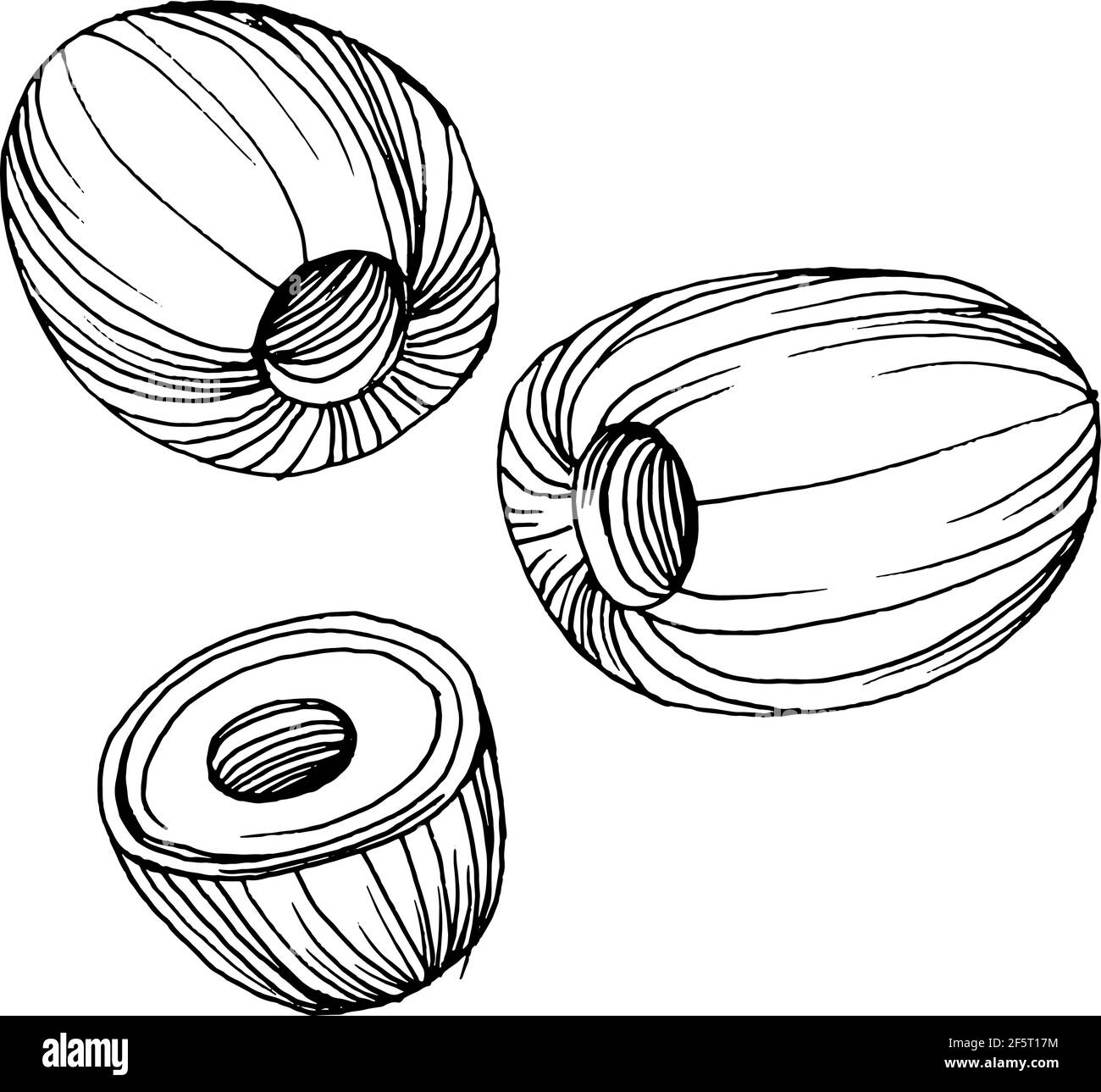 Olive sketch element. Olive branches isolated. Vector hand drawing ...