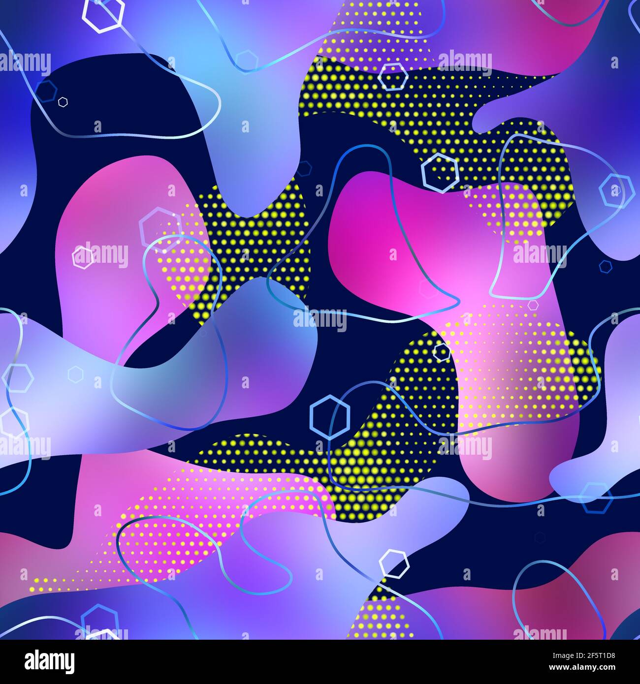 Seamless vibrant lava lamp liquid pattern design for print Stock Photo ...