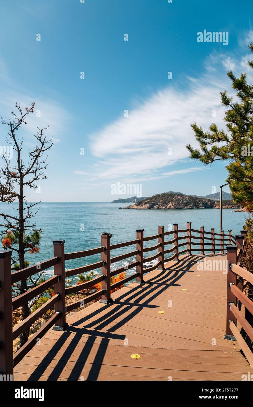 Seonyudo Island Dulle-gil sea and trail in Gunsan, Korea Stock Photo ...