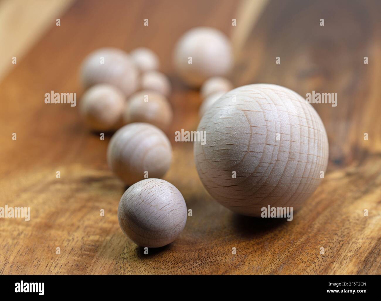 Wooden balls hi-res stock photography and images - Alamy