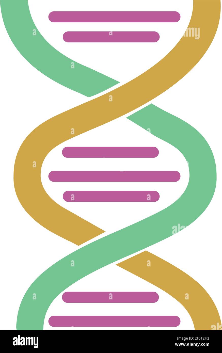 DNA illustration logo icon vector isolated on white background Stock ...