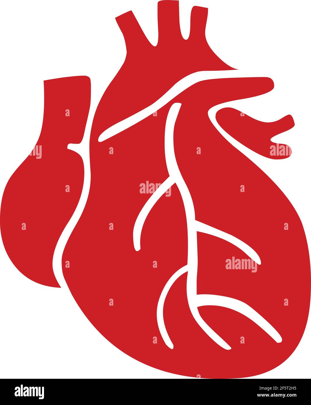 Heart illustration logo icon vector isolated on white background Stock ...