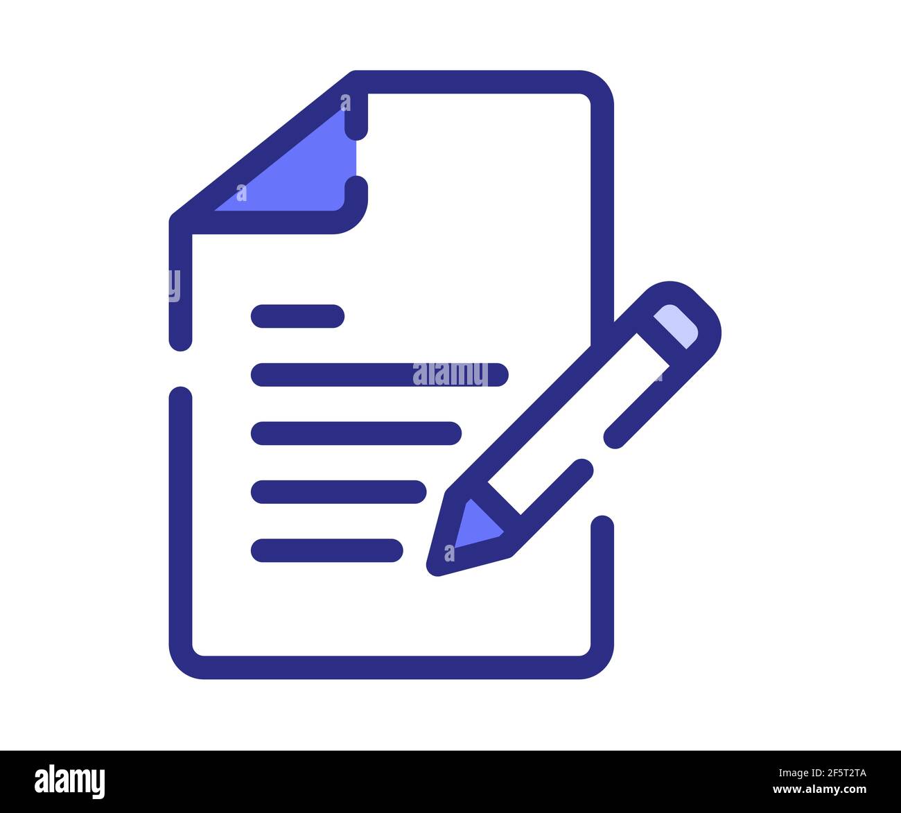 Document Create Write Single Isolated Icon With Dashed Line Style And Purple Color Vector