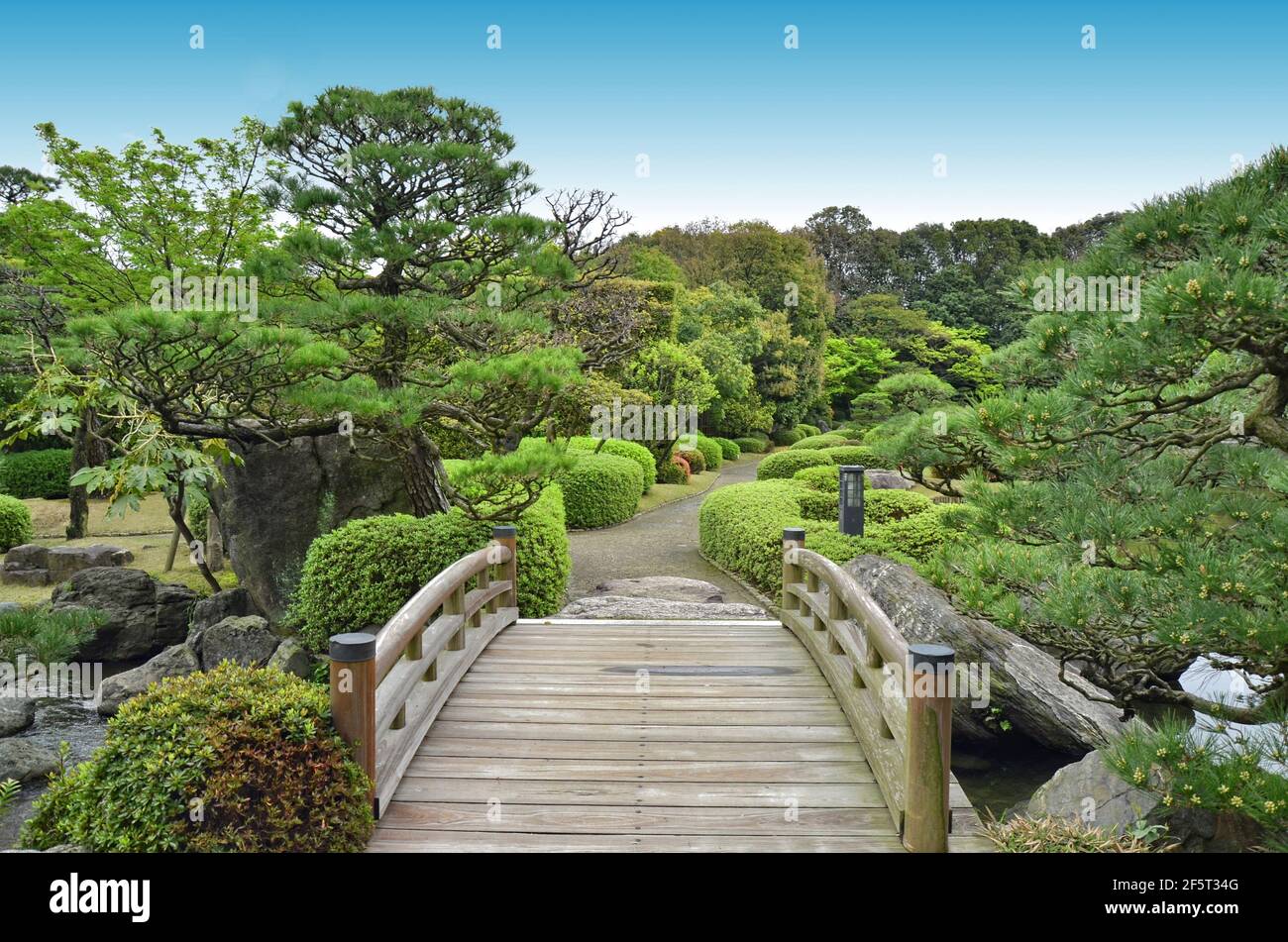 Ohori Park Japanese Garden in Fukuoka city, Japan Stock Photo - Alamy