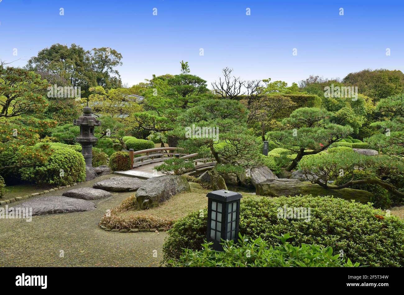 Ohori Park Japanese Garden in Fukuoka city, Japan Stock Photo - Alamy