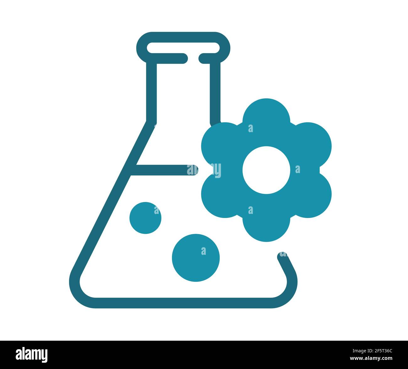 formula ingredient experiment single isolated icon with solid line and ...