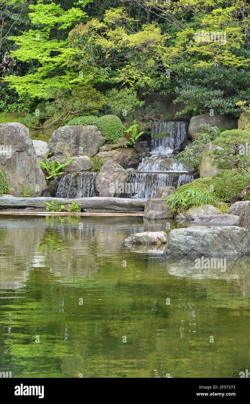 Ohori Park Japanese Garden in Fukuoka city, Japan Stock Photo - Alamy